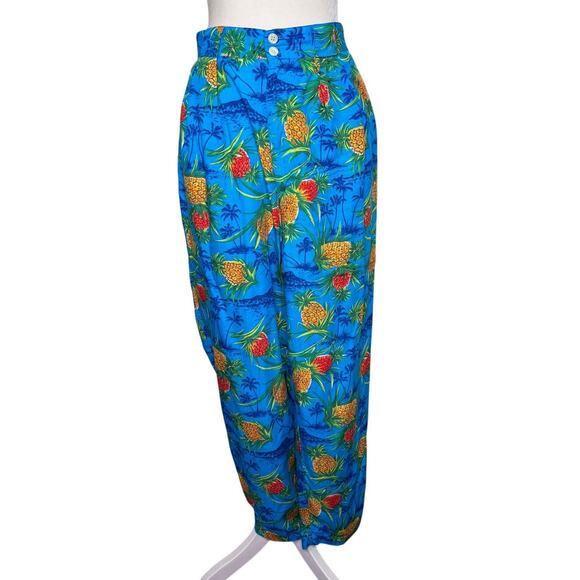 GAP | Pants & Jumpsuits | Vintage Gap Tropical Pant Pineapple Size ...